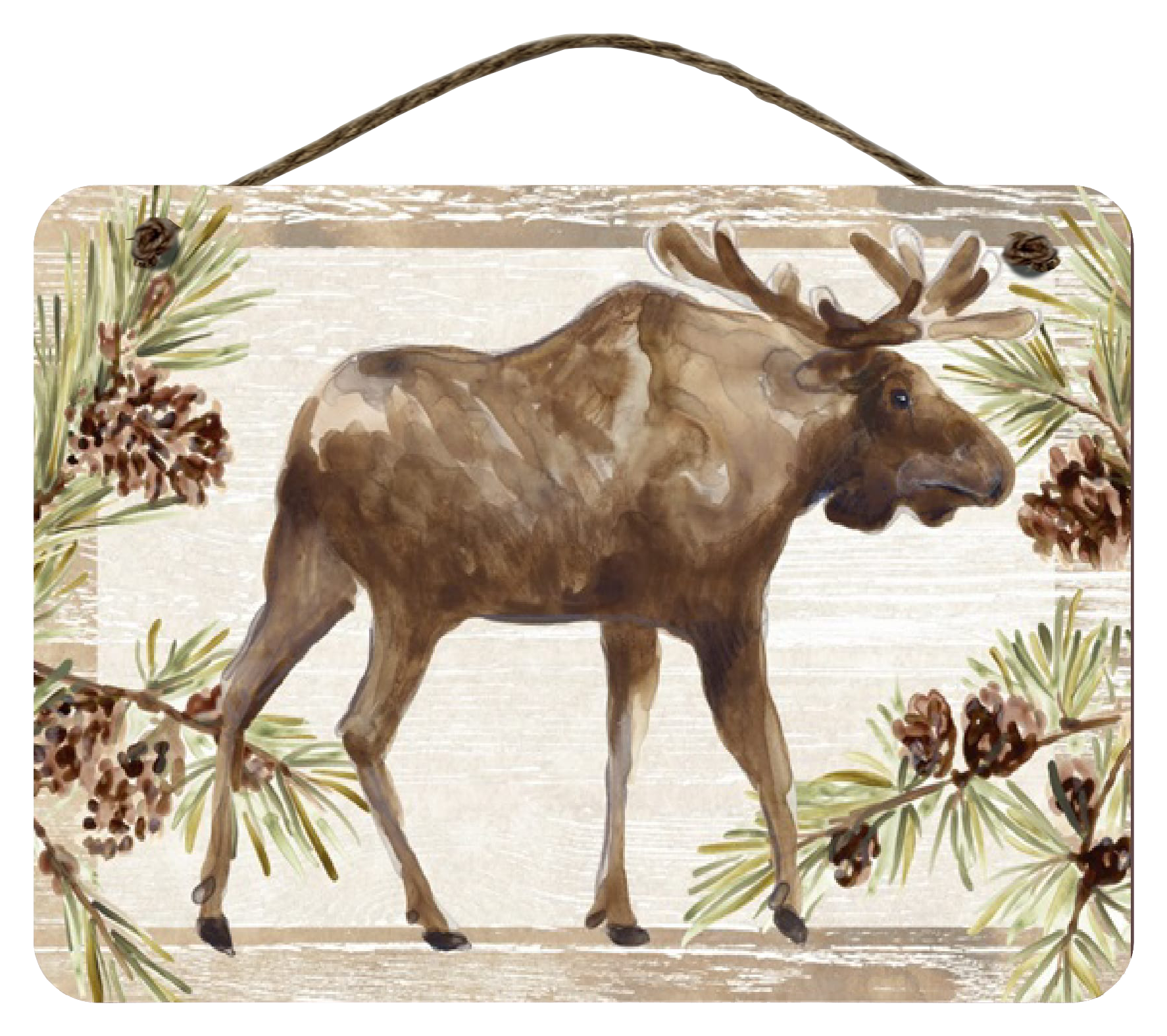 Courtside Market Rustic Barnwood Moose Hanging Sign | Bass Pro Shops